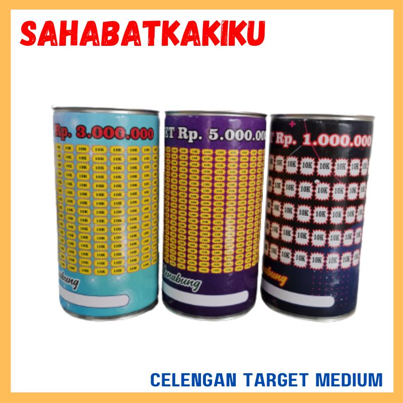 Jual Celengan Target Ready Medium / Celengan Target Viral | Shopee ...