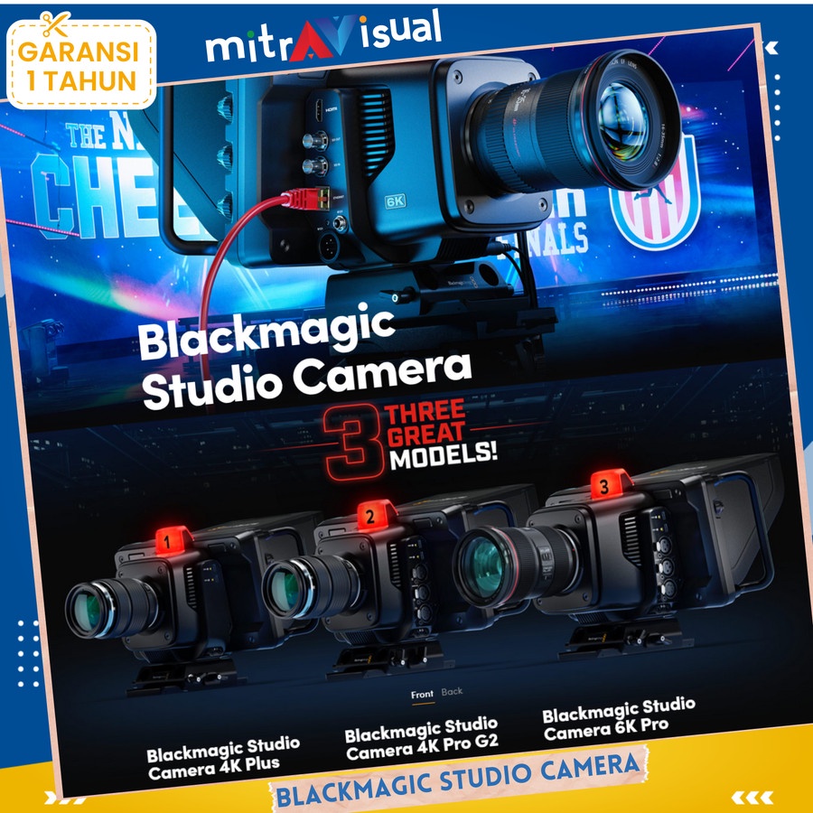 Jual Blackmagic Studio Camera 4K Plus / 4K Pro G2 / 6K Pro | Shopee ...