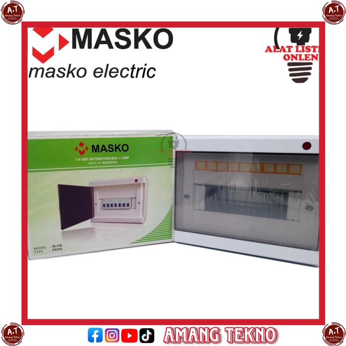 Jual BOX MCB 9 GROUP + LAMPU MASKO 9909L / RUMAH INBOW / OUTBOW IB / OB ...
