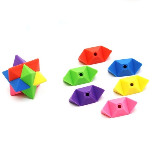 Jual Penghapus Pensil Karet Unik / Lucu Berbentuk Puzzle Bintang 3D ...
