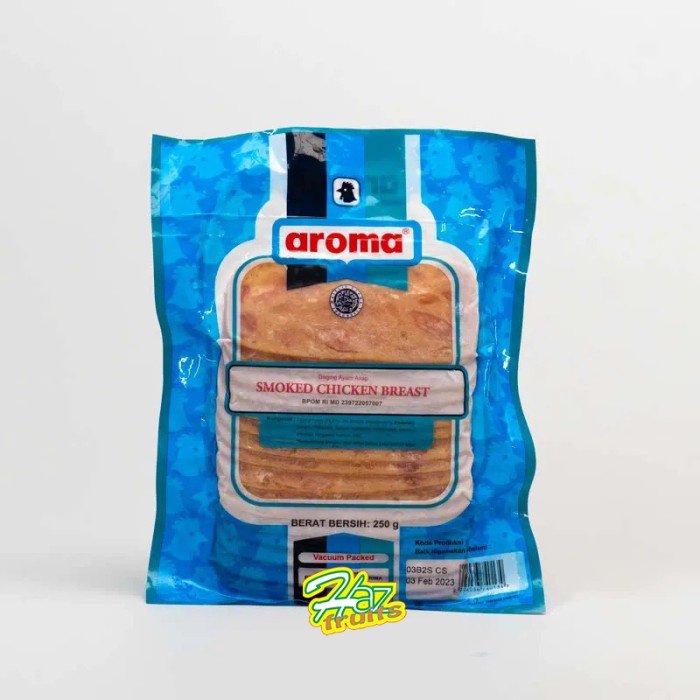 Jual Chicken Aroma Smoked Chicken Breast|Daging Ayam Asap Aroma 250Gram ...