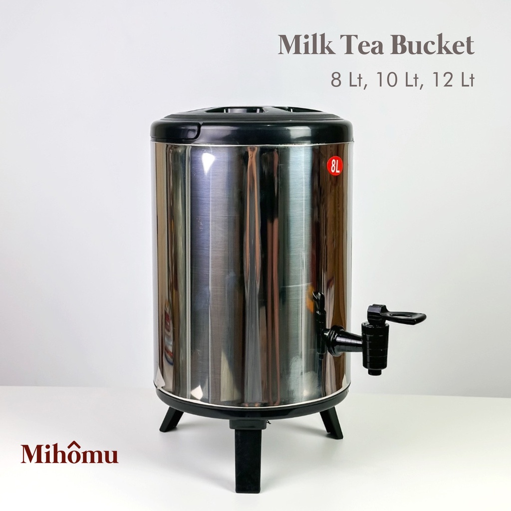 Jual MILK TEA BUCKET 8,10,12 L/DISPENSER MINUMAN AIR TEH KOPI SERBAGUNA ...