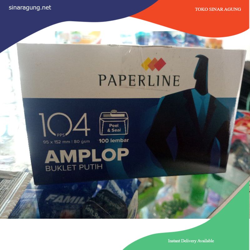 Jual AMPLOP PAPERLINE 104 PPS seal Putih polos 80g /amplop tanggung isi 100 | Shopee Indonesia