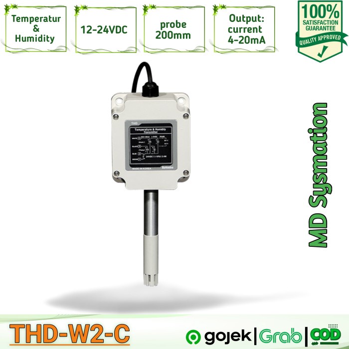 Jual Autonics THD-W2-C Humidity dan Temperature Sensor (4 -20mA ...