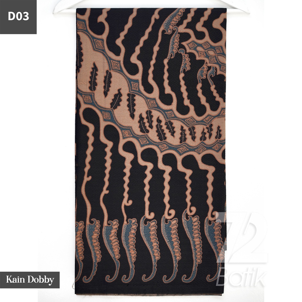 Jual KAIN BATIK PREMIUM Dobby Motif Kawung Kelabang Warna Hitam Coklat 723292 Cap 72 Jarik Jarit ...