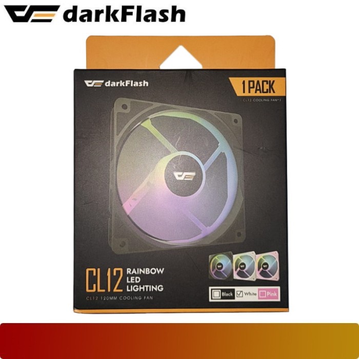 Jual DARKFLASH CL12 Rainbow LED Fan | Shopee Indonesia