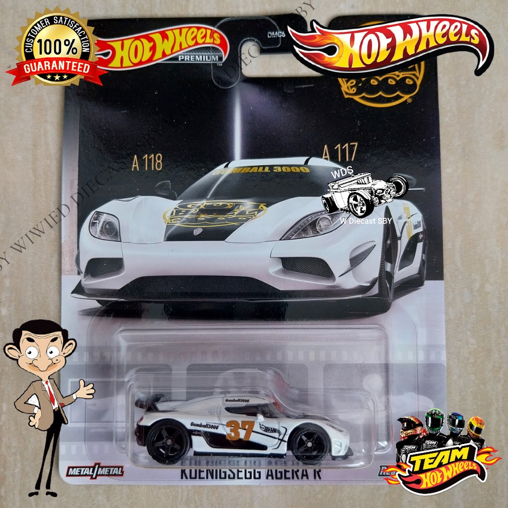 Jual Hot Wheels Premium Koenigsegg Agera R Putih Gumball 3000 Angka 37 ...