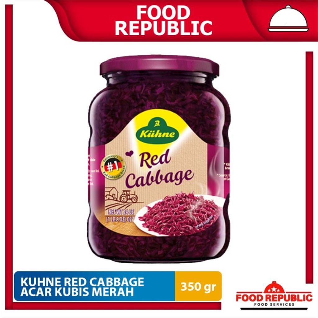 Jual Kuhne Red Cabbage 350 Gr Sauerkraut Acar Sayur Kubis Kol Merah ...