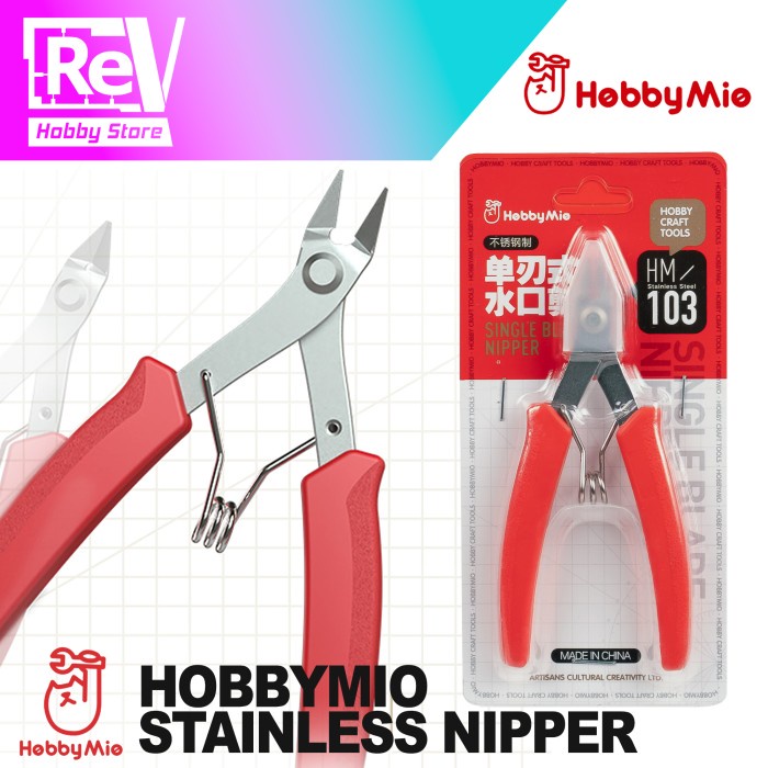 Jual HOBBYMIO SINGLE BLADE STAINLESS STEEL NIPPER HM103 HM-103 | Shopee Indonesia