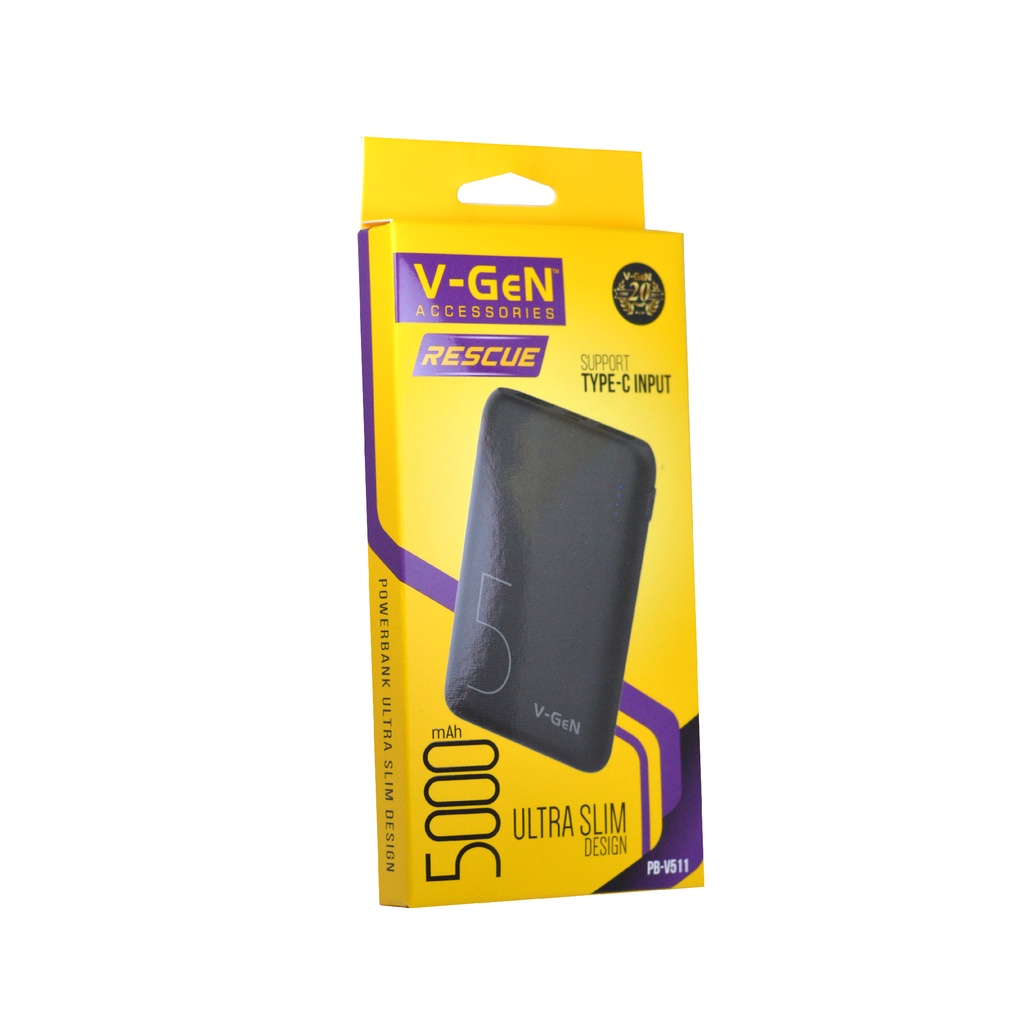 Jual V-GeN Powerbank Fast Charging 5000mAh Dual Input Output PB-V511 ...