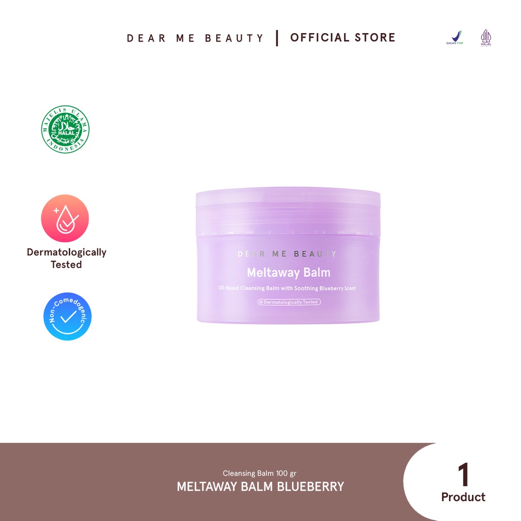 Jual Dear Me Beauty Cleansing Balm - Meltaway Balm Blueberry ...