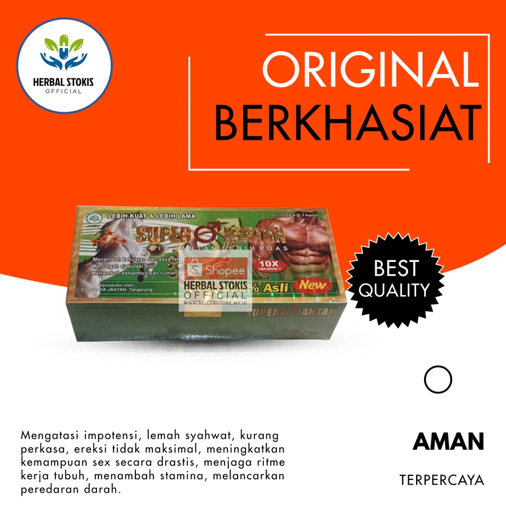 Jual Suplemen Kapsul Herbal KapsulSuper (Jantan) 10X Original Kapsul Obat (Kuat) Pria | Shopee ...