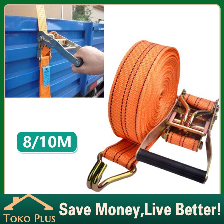 Jual Ratchet Tie Down Cargo Lashing Belt 10 Meter x 5 Ton Pengikat ...