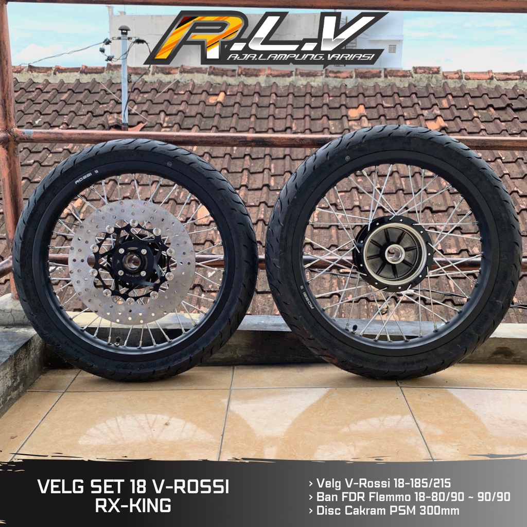 Jual [PAKETAN] VELG RX KING RING 18 V ROSSI + BAN FDR FLEMMO TINGGAL ...