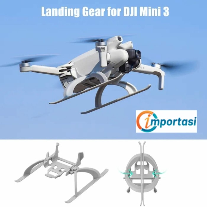 Jual Landing Gear DJI MINI 3 Foldable Heightening Kaki Drone Lipat ...