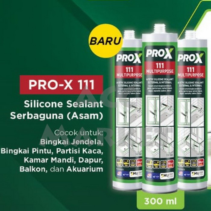 Jual Lem Sealant Silicone Kaca Pro-X 111 Silen Tabung | Shopee Indonesia