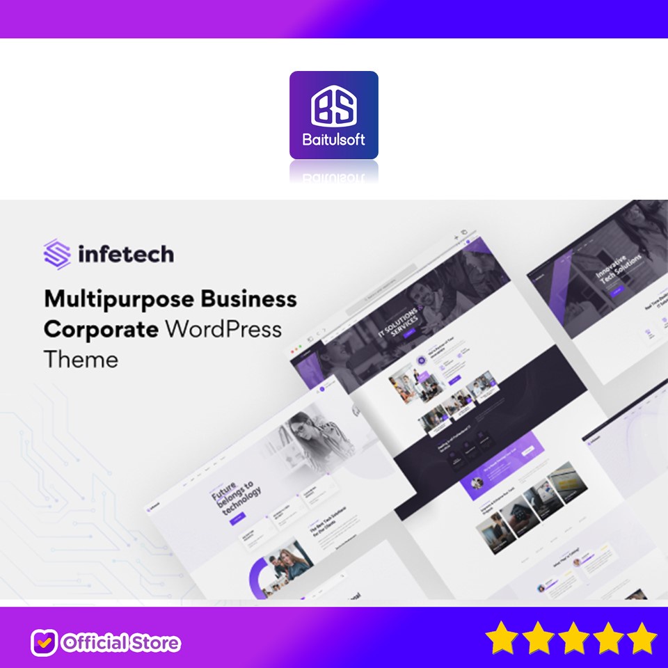 Jual IT SERVICES WORDPRESS THEME - INFETECH | Shopee Indonesia