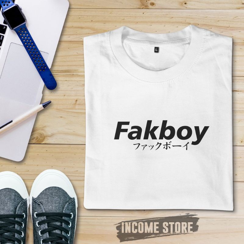 Jual Kaos distro pria FAKBOY keren terbaru original 100% sablon ...