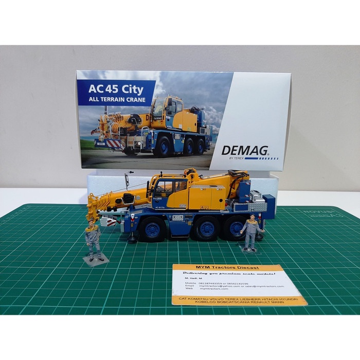 Jual Diecast Miniatur Alat Berat Demag AC45 Mobile Crane Large Wheel (1 ...