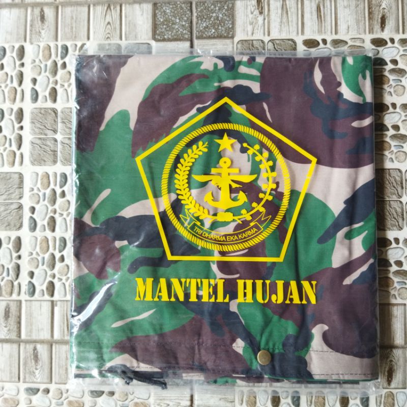 Jual Ponco Loreng Jas Hujan Ponco Loreng TNI Malvinas | Shopee Indonesia