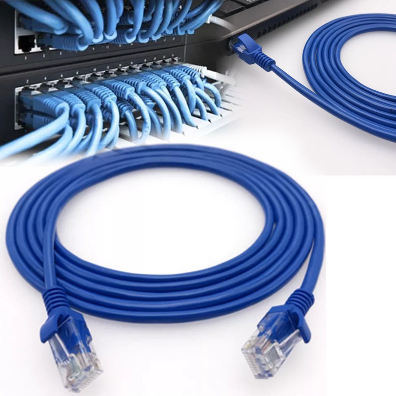 Jual Kabel Lan RJ45 Biru UTP Internet Data Jaringan Modem Komputer ...