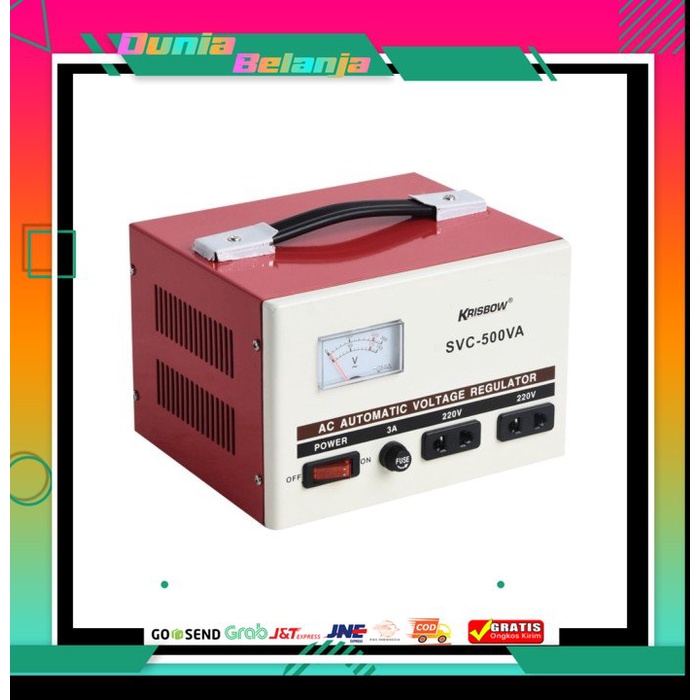 Jual Krisbow stabilizer 500 Watt Analog Stabilizer 0,5 Kva | Shopee Indonesia