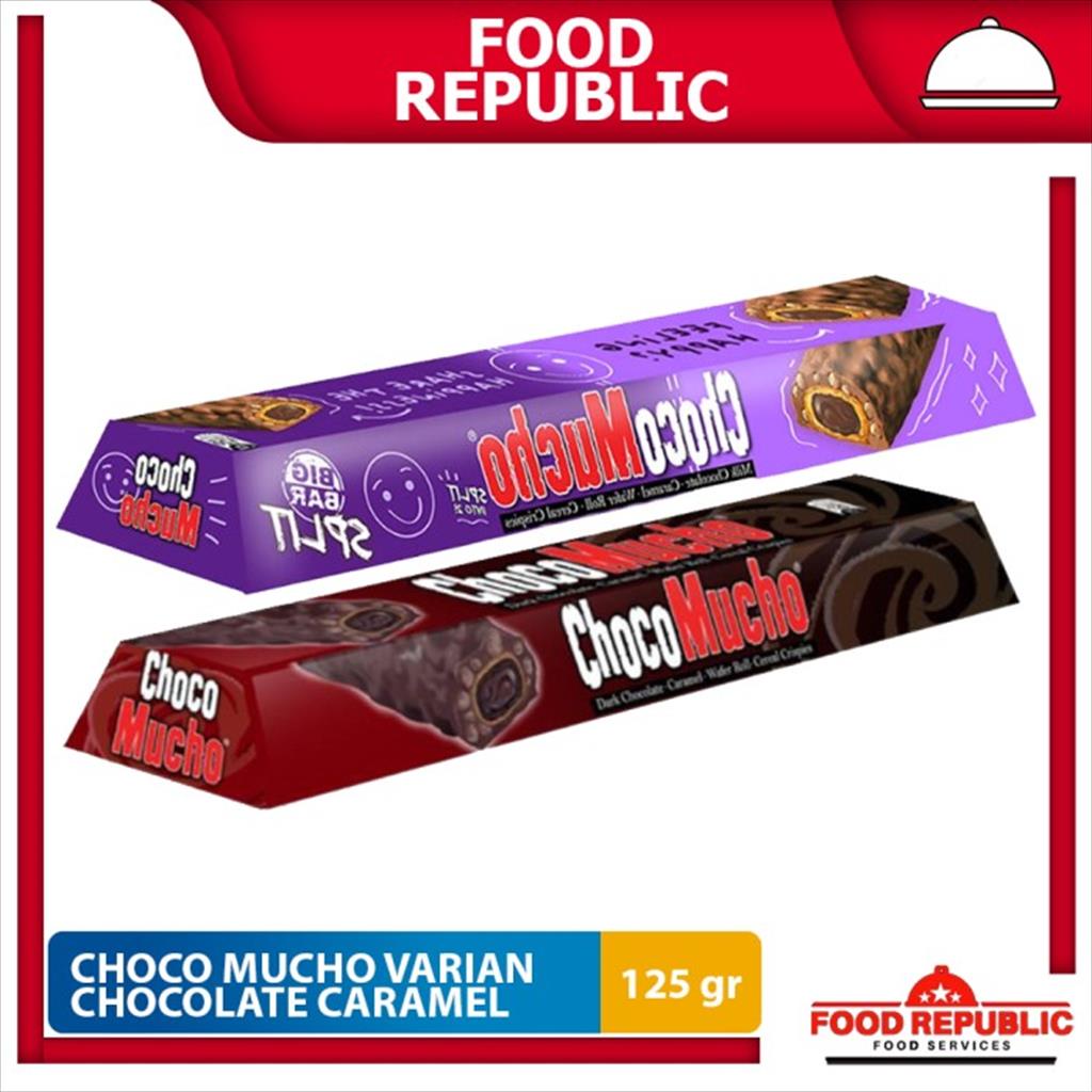Jual Choco Mucho Milk Dark Chocolate Caramel 125 Gr Big Bar Cokelat ...