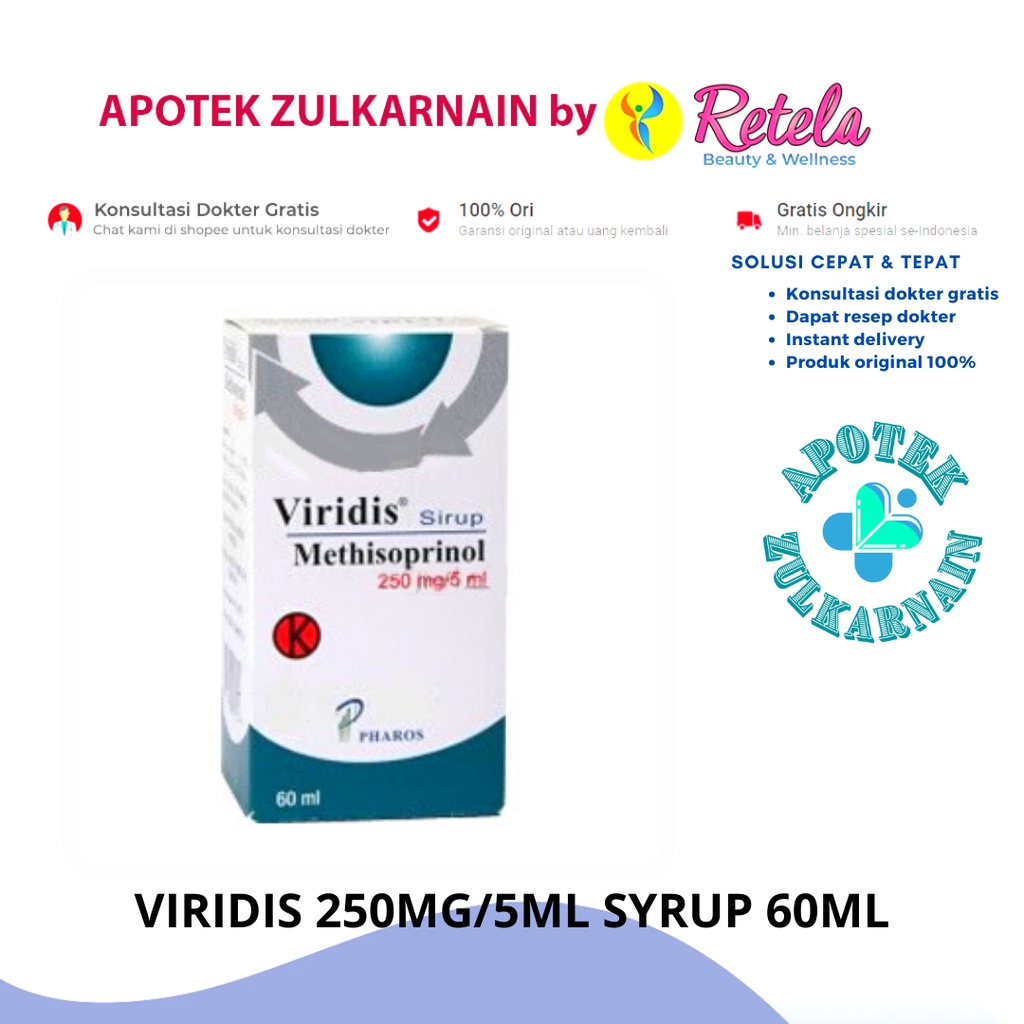 Jual Viridis 250Mg/5Ml Syrup 60Ml | Shopee Indonesia