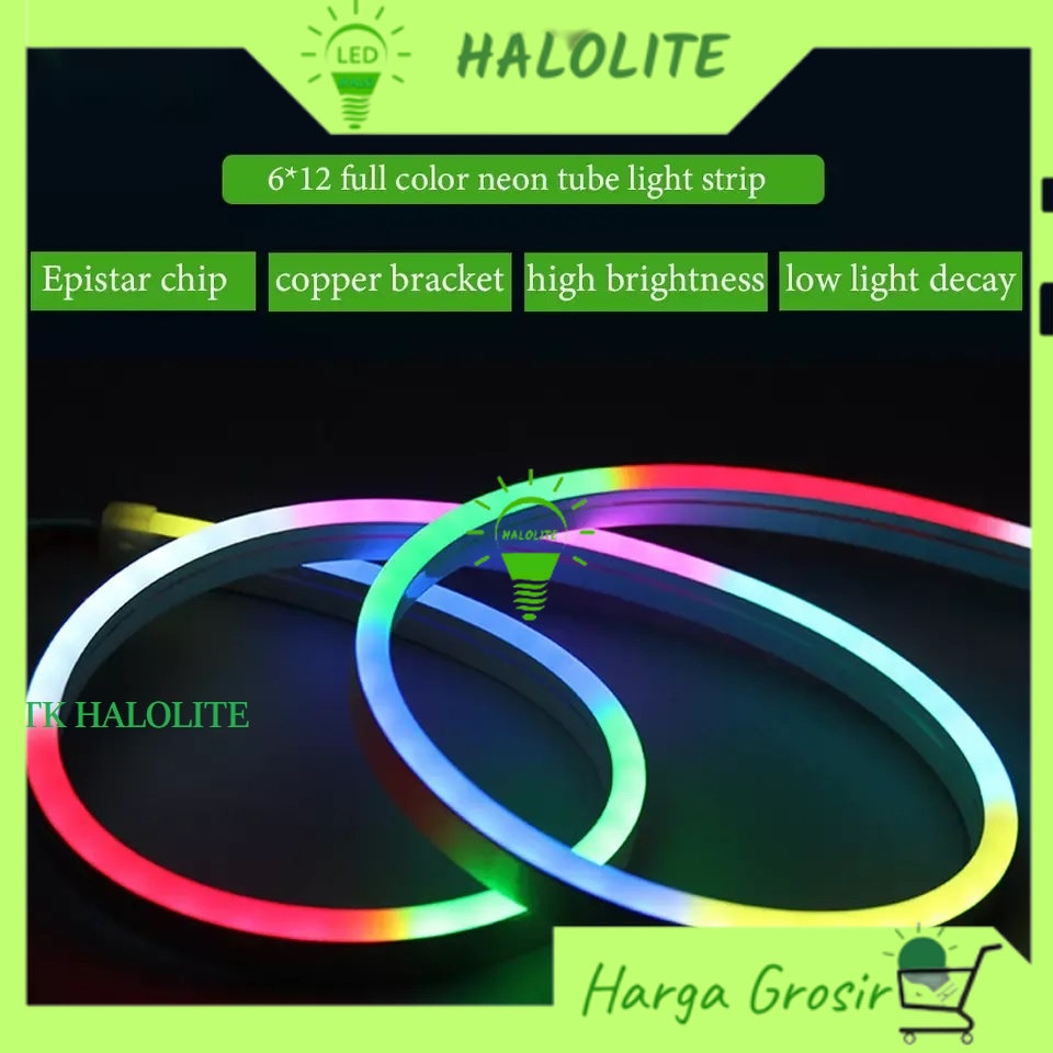 Jual NEON FLEX RGB INDOOR OUTDOOR IP65 + FLASHER 8 MODE KEDIP - RGB ...
