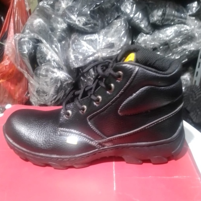Jual sepatu safety semi boot tali pelindung sepatu kerja | Shopee Indonesia