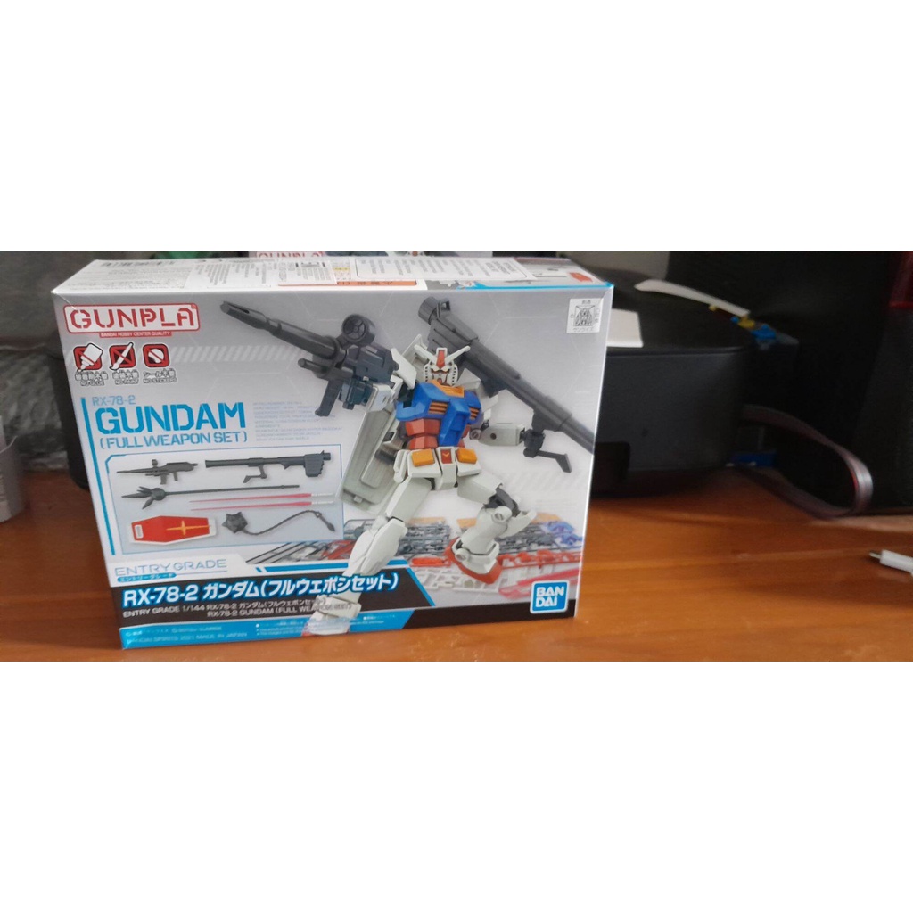 Jual Entry Grade RX-78-2 Gundam Full Weapon Set | Shopee Indonesia