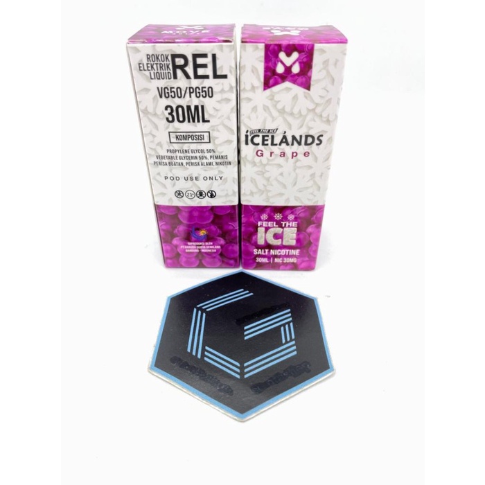 Jual SALT - Icelands GRAPE 30ML by Move Juice Liquid Pods Ice Lands ...