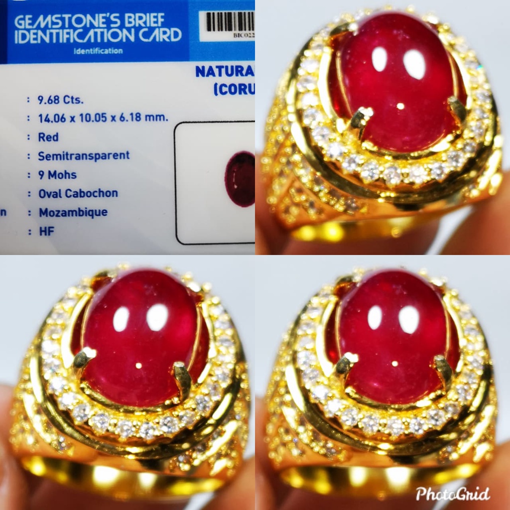 Jual Natural Batu Permata Red Ruby Pigeon Beserta Memo Acc Lab | Shopee Indonesia