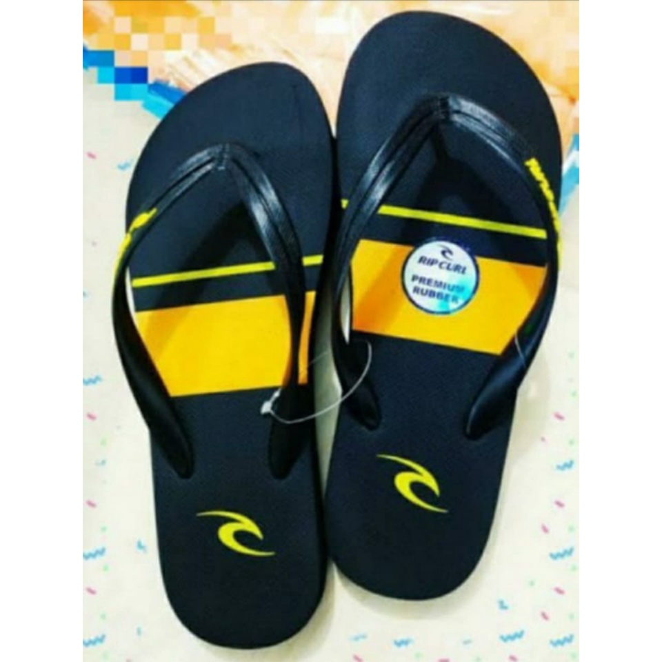 Jual SANDAL LELAKI MOTIF RCL GARIS KUNING | Shopee Indonesia
