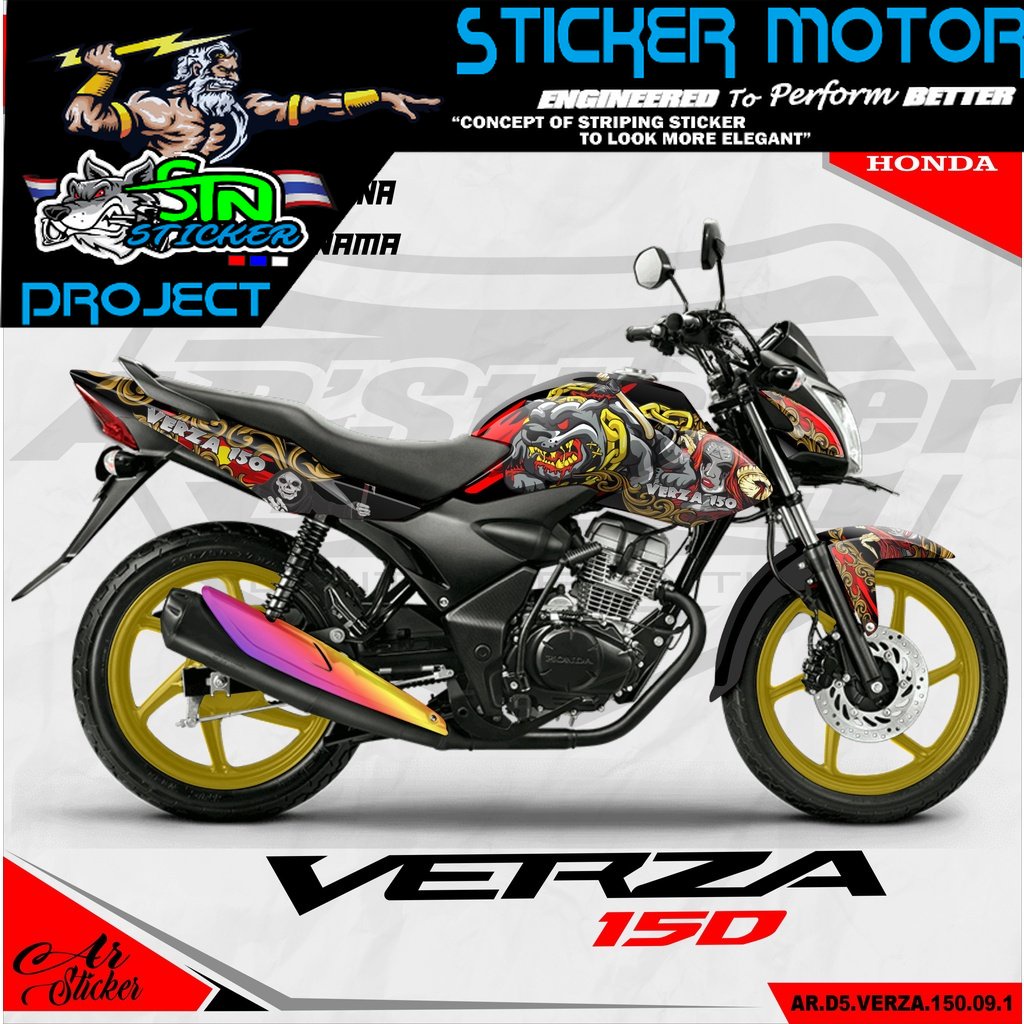 Jual Stiker Dekal Verza 150 Variasi Skotlet motor full body - Sticker ...