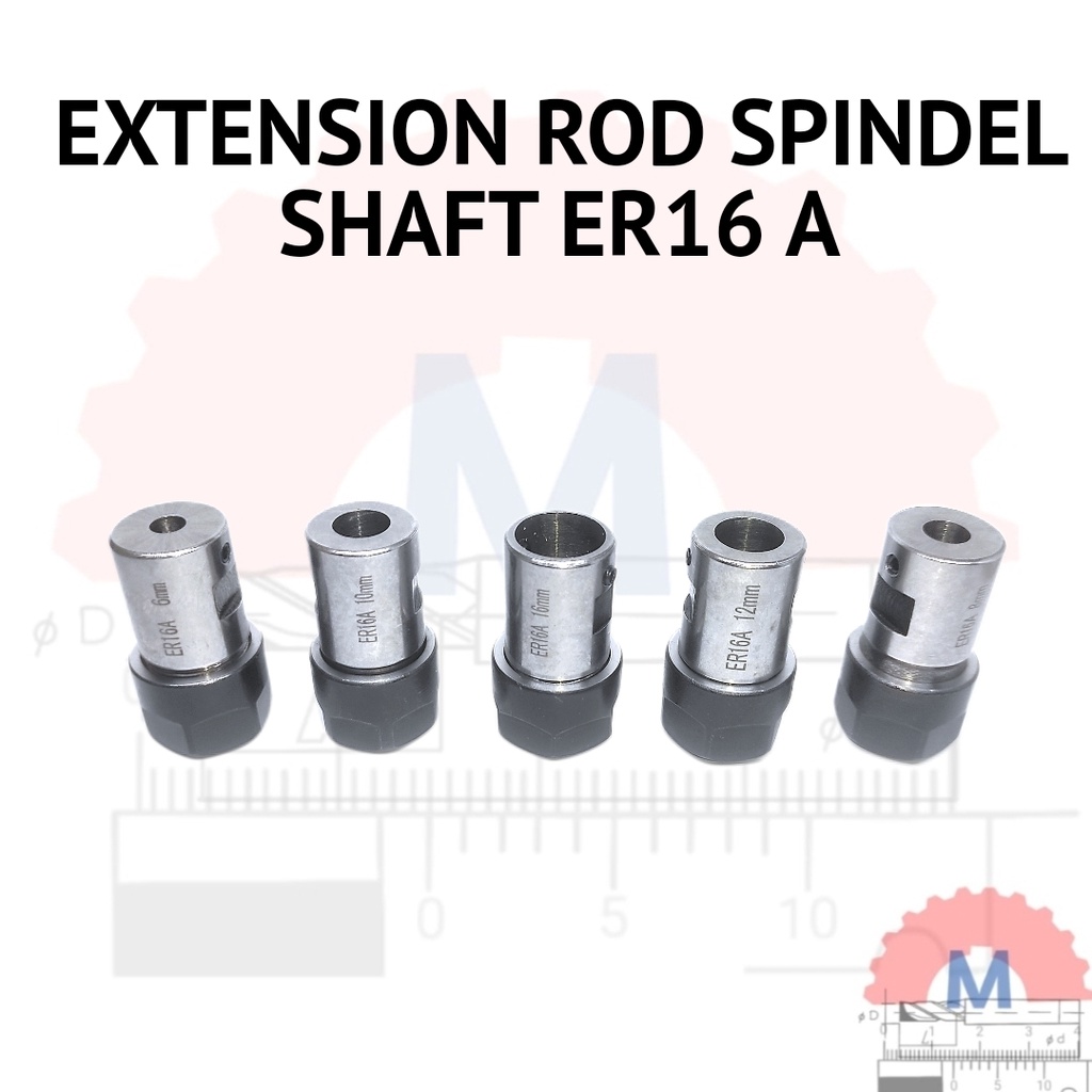 Jual Spindle Collet Chuck spindle ER16 ER16A motor shaft holder ER16 A ...