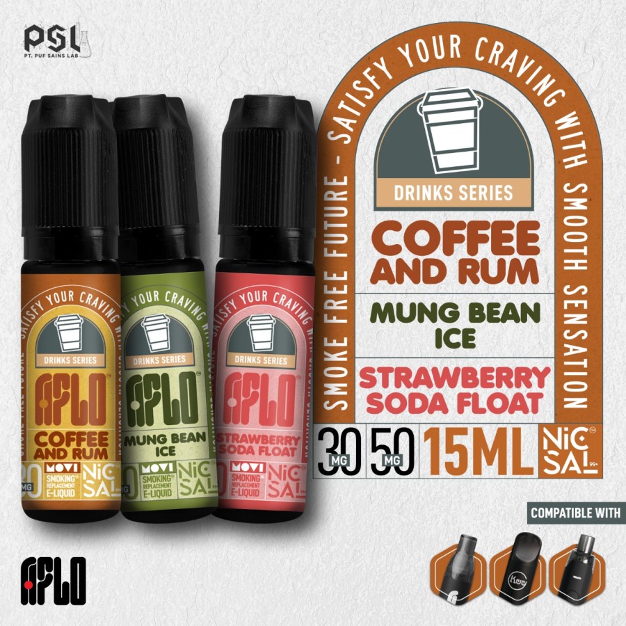 Jual LIQUID AFLO COFFEE AND RUM 15ML 30MG 50MG SALTNIC AFLO JOY ...