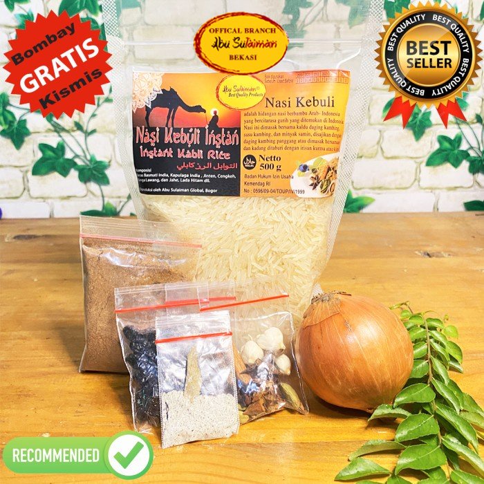 Jual Paket Nasi Kebuli Instan Abu Sulaiman Ukuran 500 Gram / Instant ...