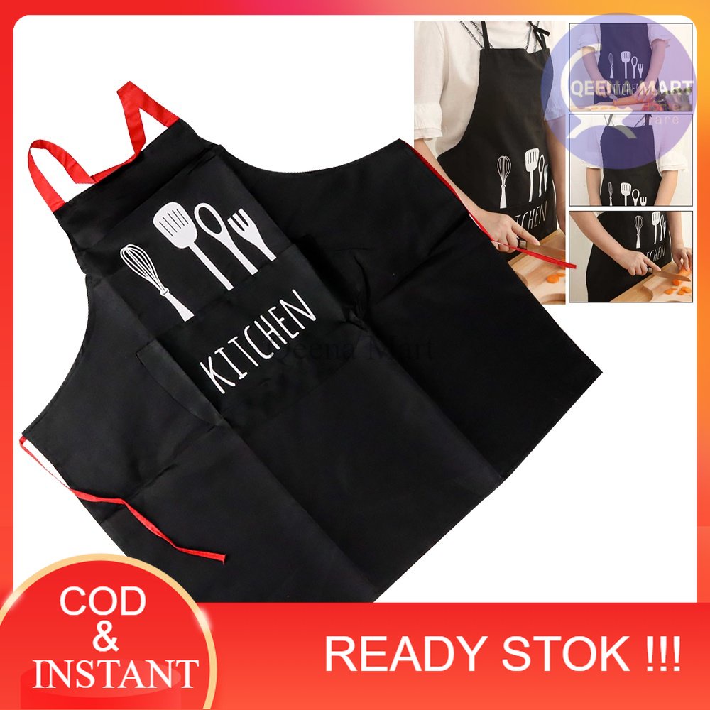 Jual Celemek Apron Dapur Pria Wanit Model Kantung - JJ4115 | Shopee ...