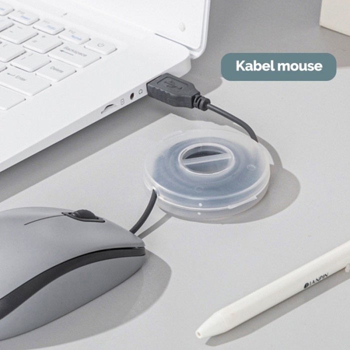 Jual Case Kotak Kabel Putar Bulat Organizer Perapih Cable Data Earphone ...