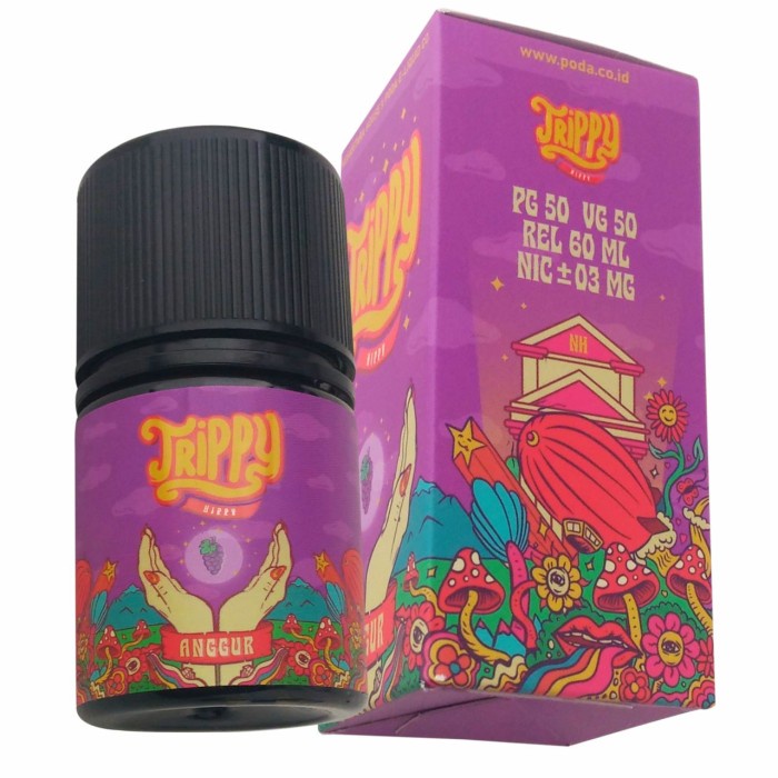 Jual Liquid Vape Trippy Hippy Anggur 3MG 60ML By Poda X Nusantara House ...