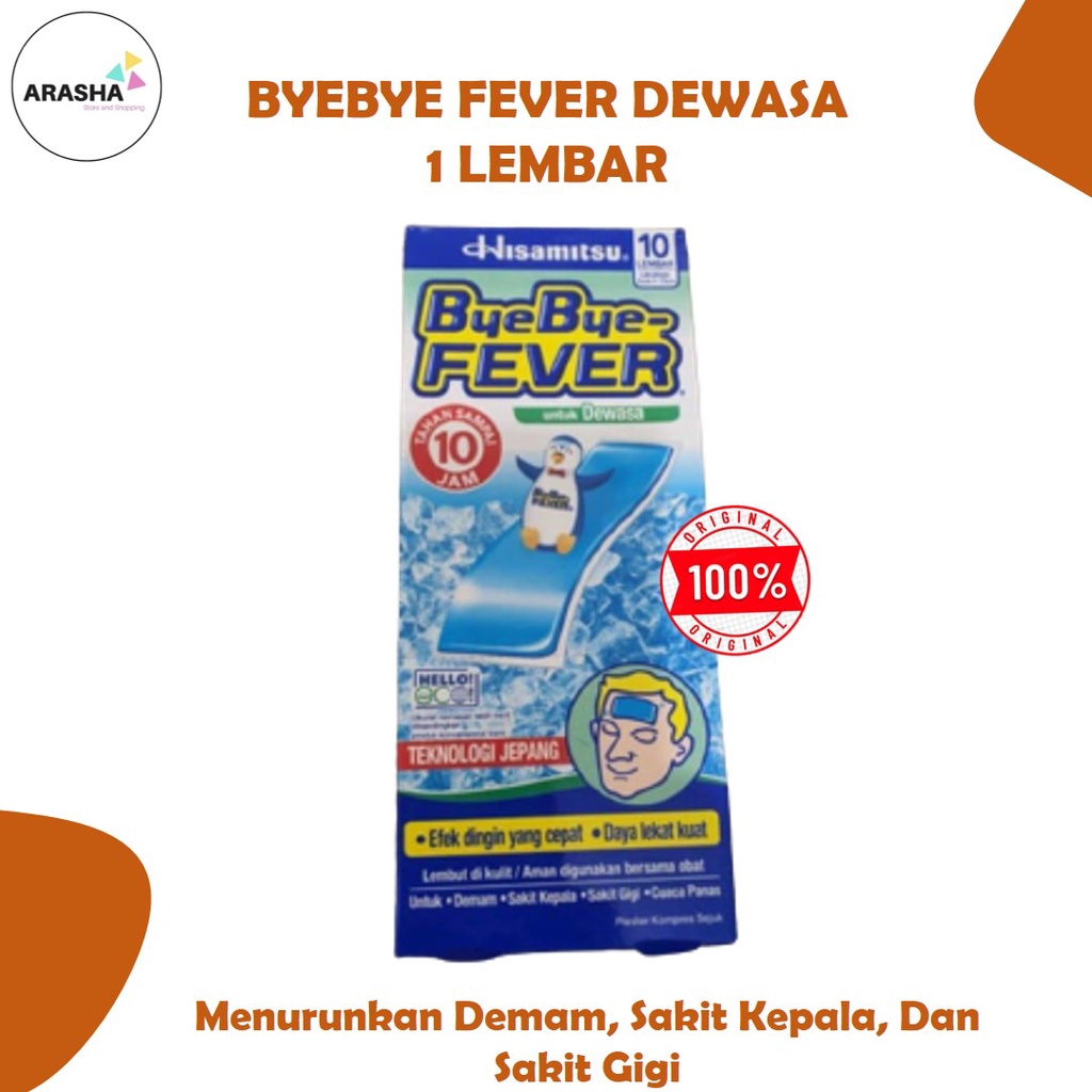 Jual BYEBYE FEVER DEWASA - Menurunkan Demam - Sakit Kepala - Sakit Gigi ...