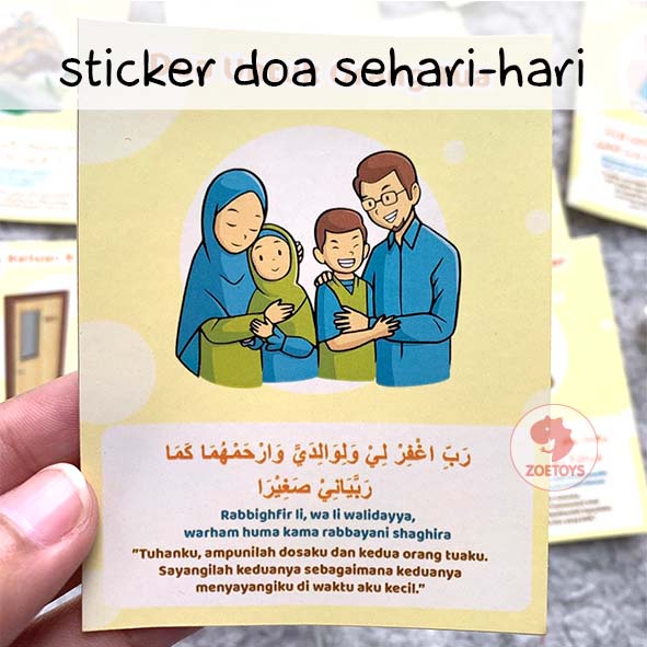 Jual Zoetoys Sticker Doa Sehari-hari Anak | Ramadhan Desain Menarik ...