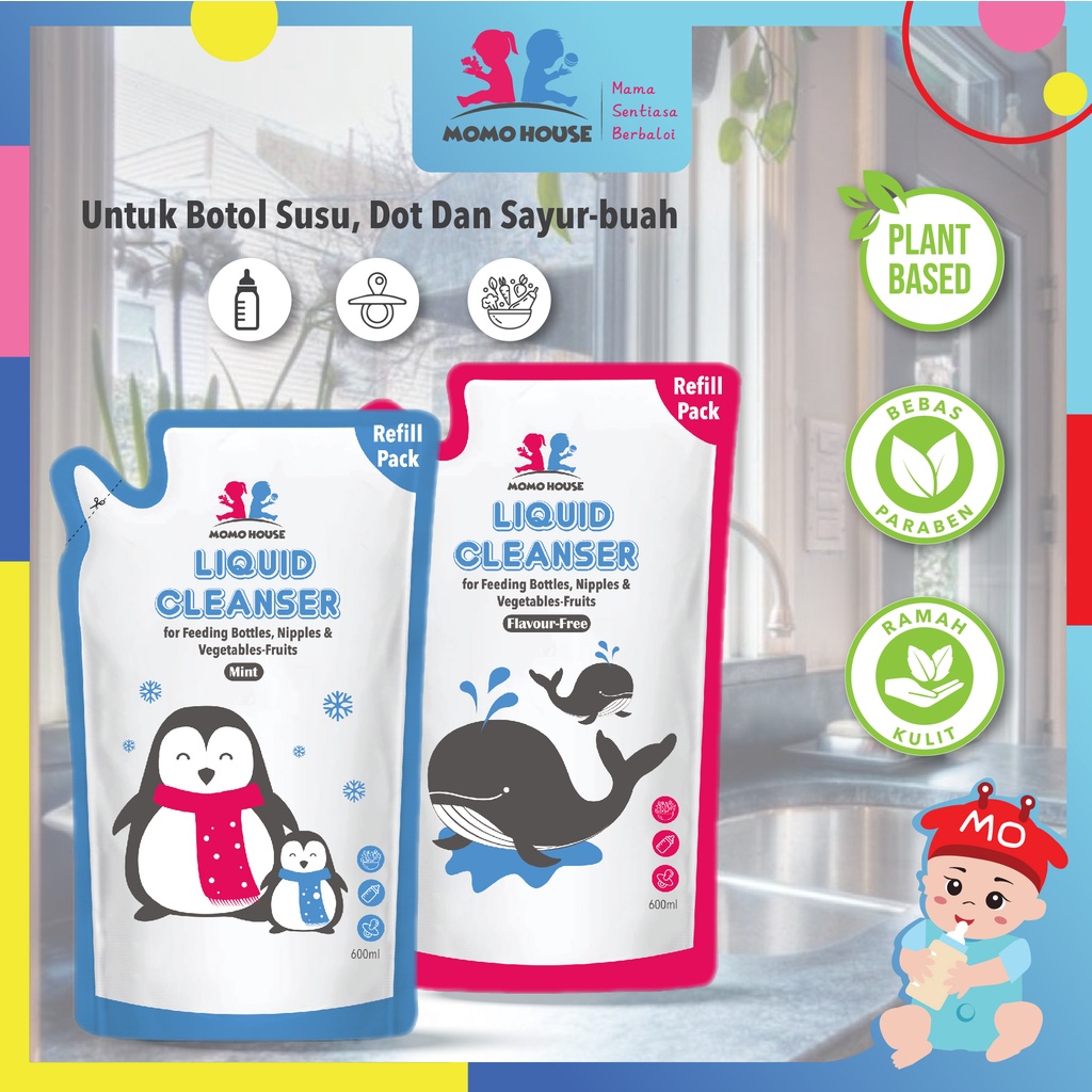 Jual MOMO HOUSE 600ML Sabun Cuci Botol Bayi Sabun Cair Sabun Refil ...