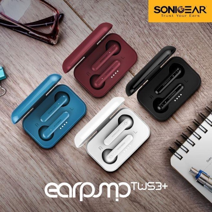Jual Earphone SonicGear Earpump TWS3+ Bluetooth 5.0 - Earpump TWS 3 Plus | Shopee Indonesia