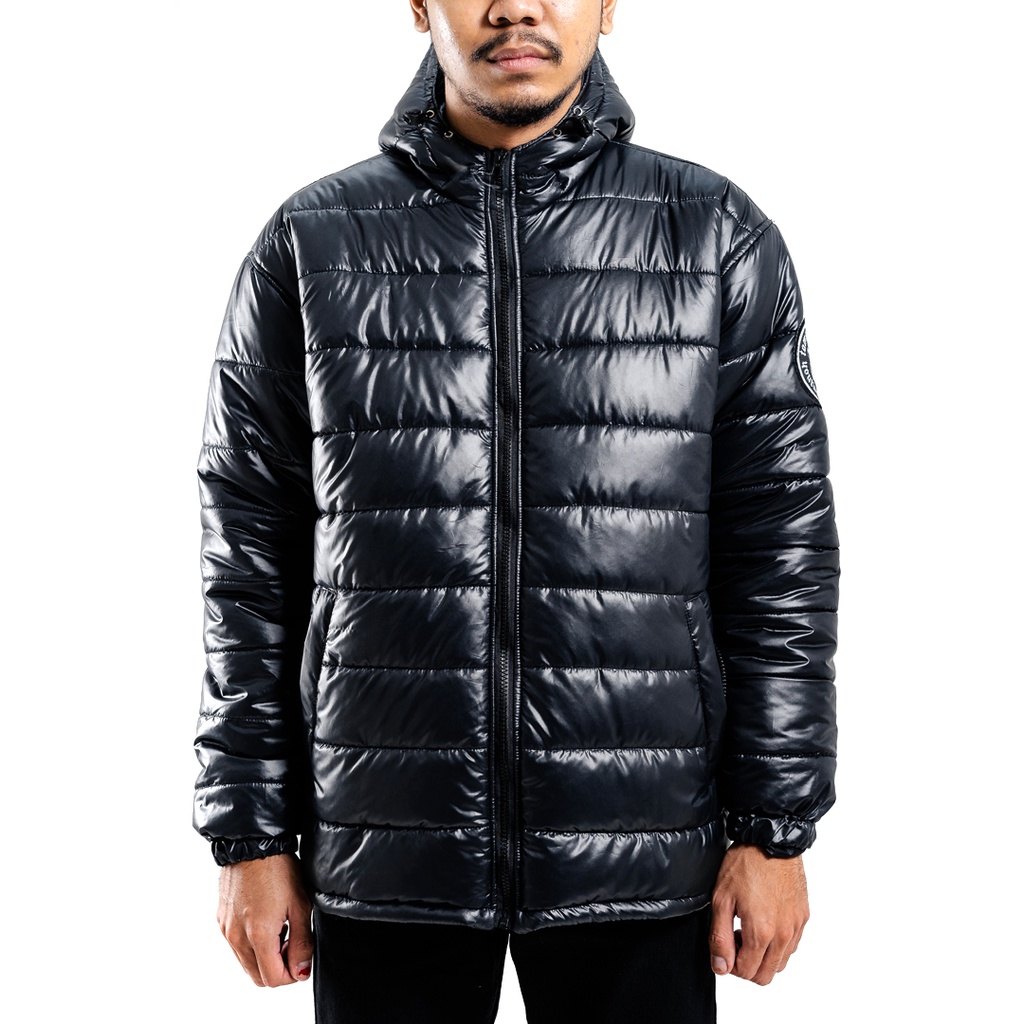 Jual Toms Project Puffer Jacket Clint Black Glossy | Shopee Indonesia