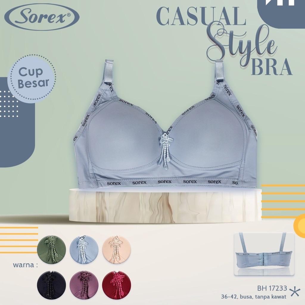 Jual PAKET 3PCS MURAH Bra BH Sorex 17233 Tanpa Kawat Busa Tipis Cup C ...