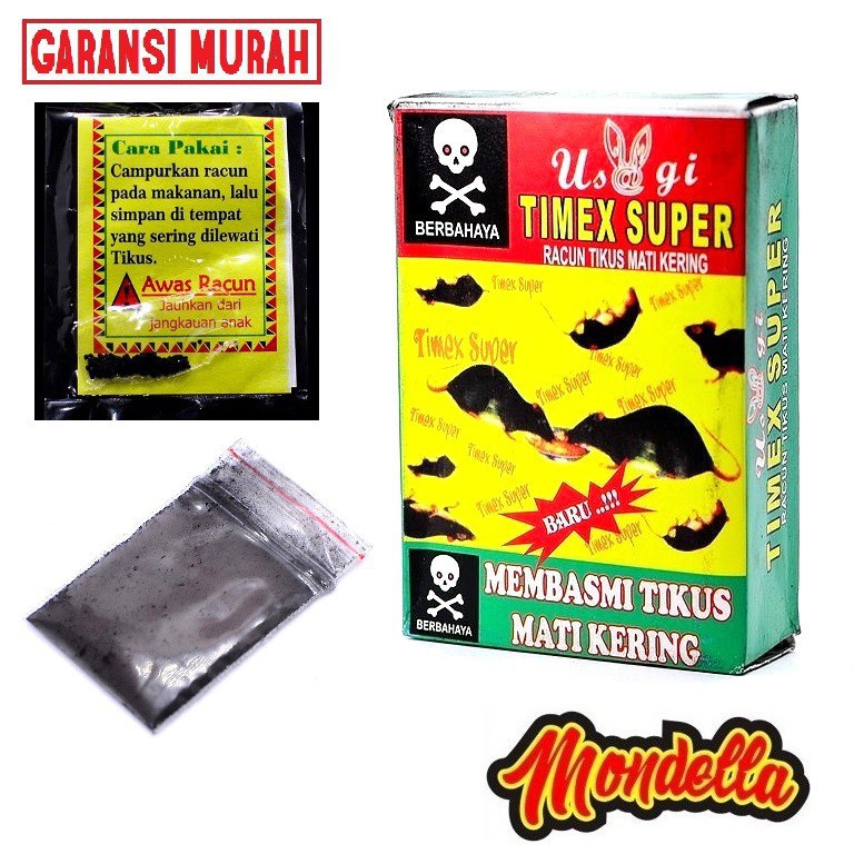 Jual 0314-Racun Tikus Super Timex Ampuh Harga Per Sachet Racun anti ...