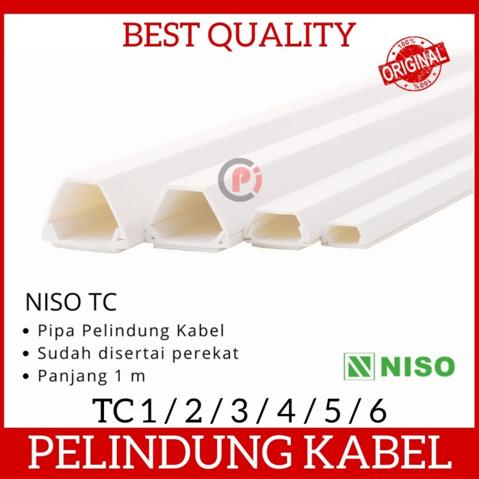 Jual Ducting TC 1 2 3 4 5 6 Untuk Pelindung Penutup Kabel Cover Panjang 1 Meter | Shopee Indonesia