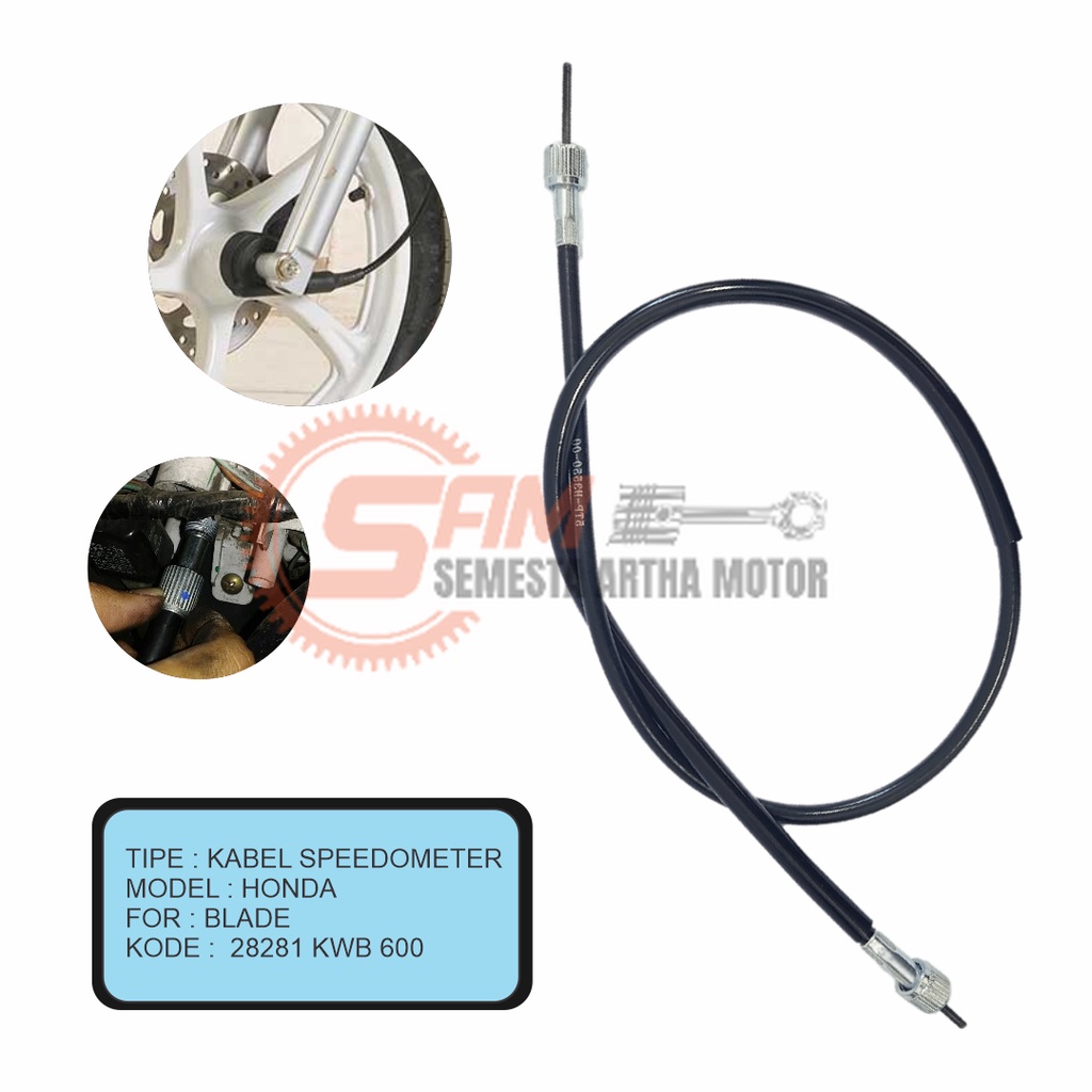 Jual Kabel Speedometer Honda Blade New Revo Absolute Cable Assy Spido ...